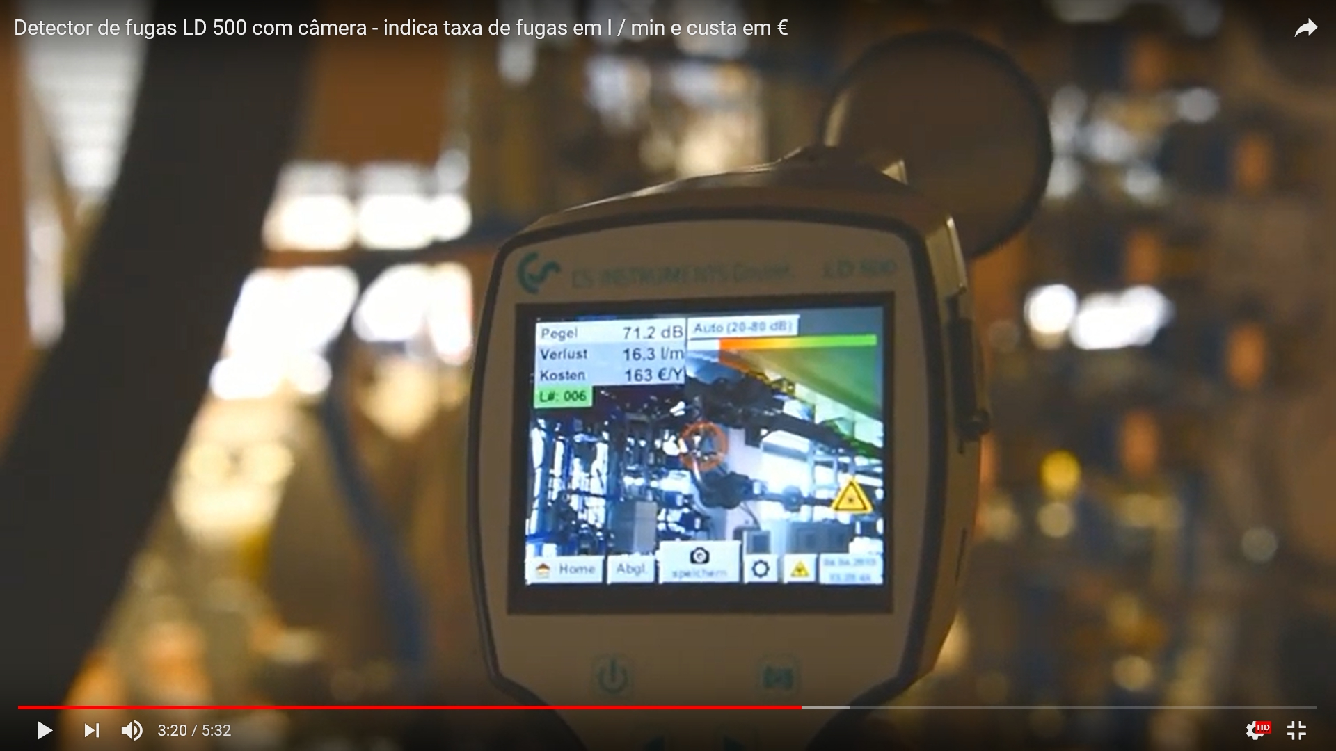 VÍDEO APRESENTAÇÃO LD500 / LD510 / Detector de fugas / Detalhe de Produto